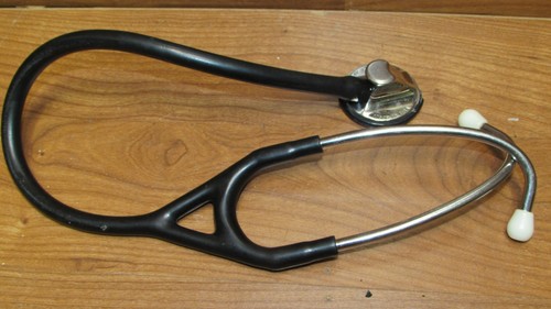 Littmann Master Cardiology Black & Silver Stethoscope Damaged Diaphragm ...