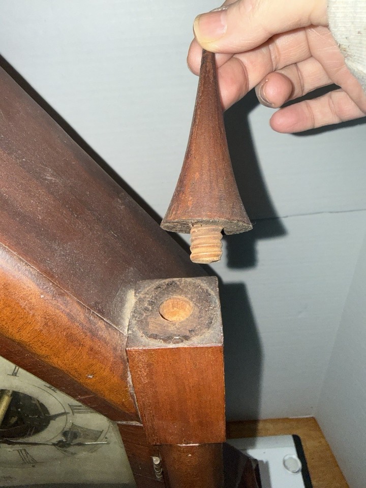 Antique c.1845–1850 Double Steeple Gothic Shelf Clock – J.J. & W. Beals ...