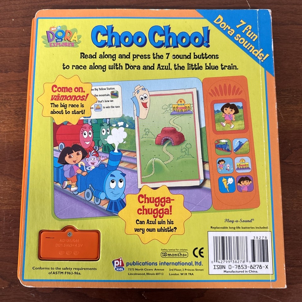 Nick Jr Dora The Explorer Choo Choo Play A Sound Board Book 2003 | eBay