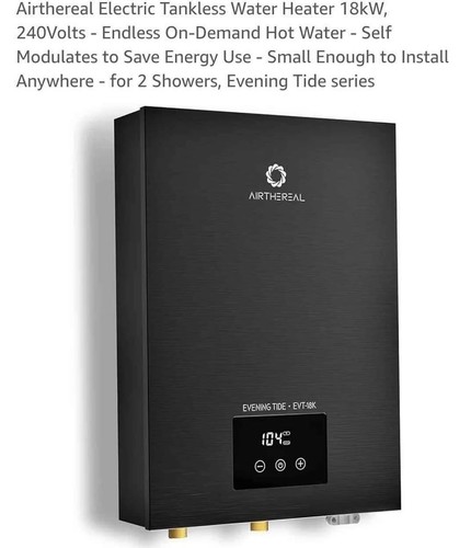 Electric Tankless Water Heater 18kW, 240Volts - Endless Hot Water On ...