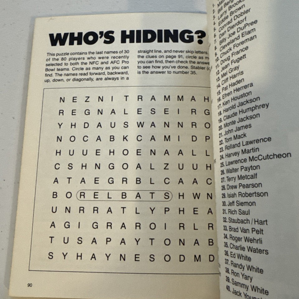 THE GREAT NFL FUN BOOK Scholastic Vintage 1978 FOOTBALL FACTS PHOTOS ...