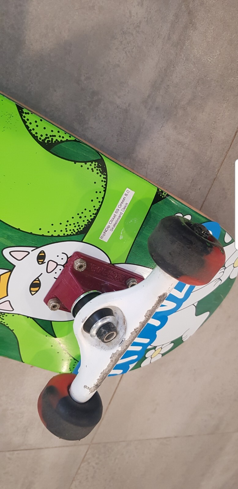 Ripndip skateboard deck 8" Eric Koston Indpendent trucks Spitfire ...