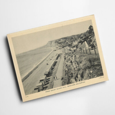 A3 PRINT - Vintage Devon - From Coast Guard Hill, Budleigh Salterton | eBay