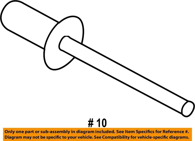 Ford W702554S900C Genuine OEM Corner Pillar Rivet for sale online | eBay