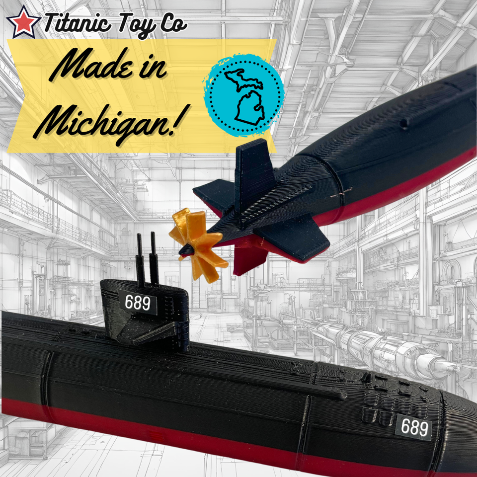 SSN-689 USS Baton Rouge Submarine Model – Replica of the Los Angeles ...