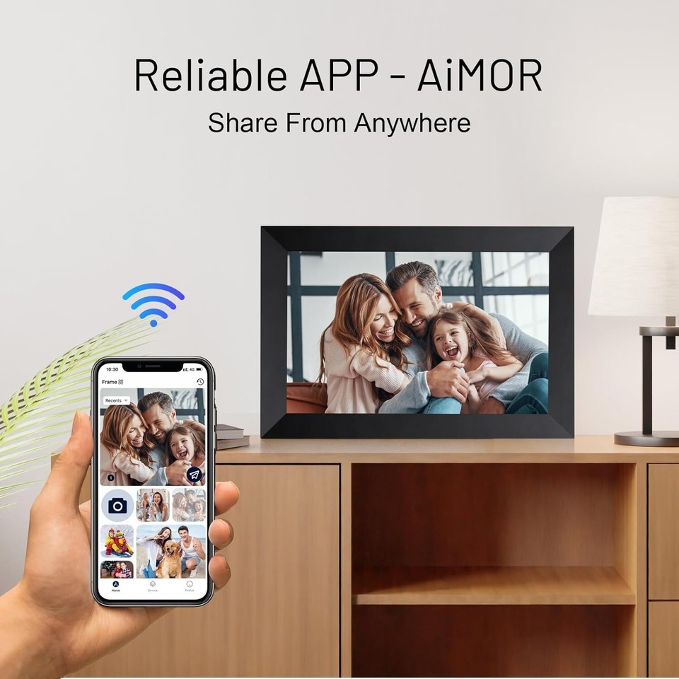 10.1 inch WiFi Digital Photo Frame by Shareshow-IPS HD Touch Screen ...