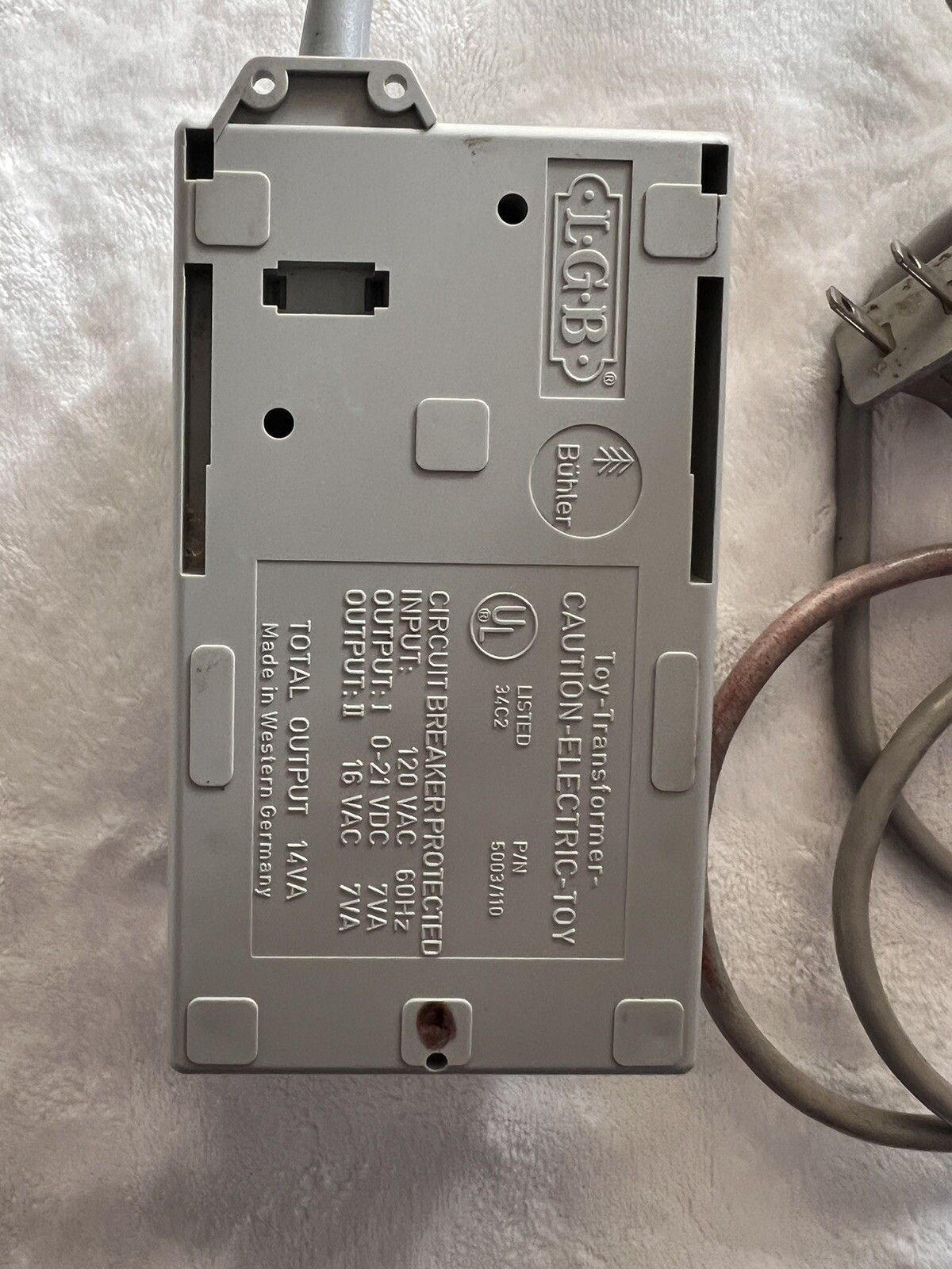 LGB 5003/110 Hobby Transformer 21v DC 16v AV Output Train Power G Gauge ...