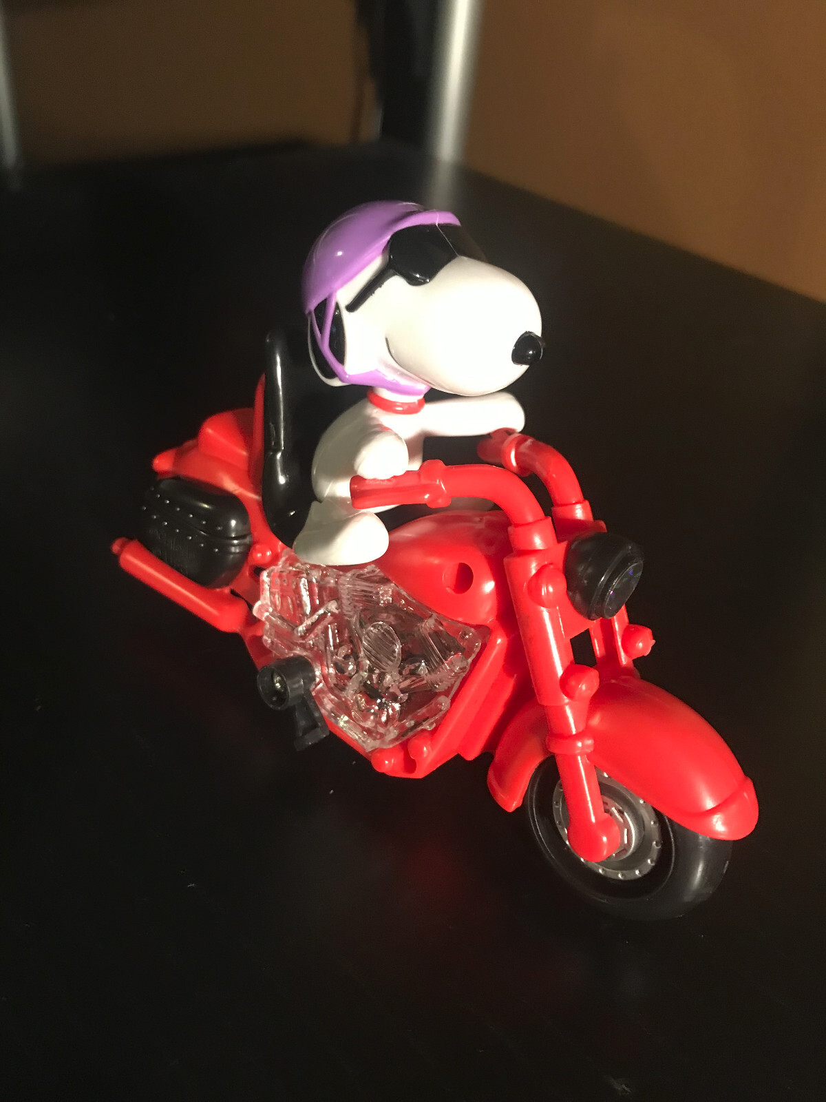 Charles Schulz Peanuts Snoopy On A Motorcycle Candy Dispenser No Candy ...