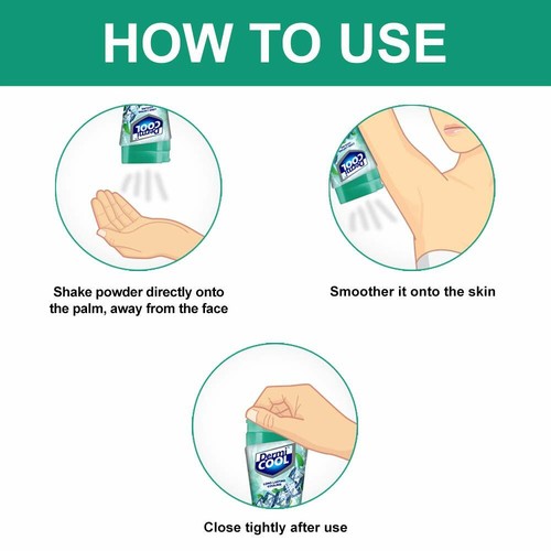 New Dermi Cool Talc Prickly Heat Menthol Regular Powder Keep Body Cool ...