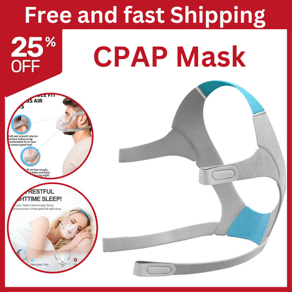 Resmed Airfit F20 Replacement CPAP Mask Headgear (Medium) 1 Pack, Free ...
