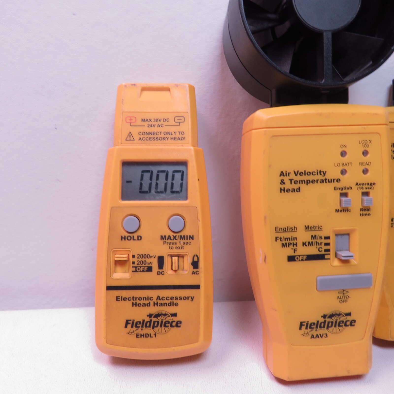 Fieldpiece EHDL1 Electronic Handle And 2 Head attachments ARH4 + AAV3 ...