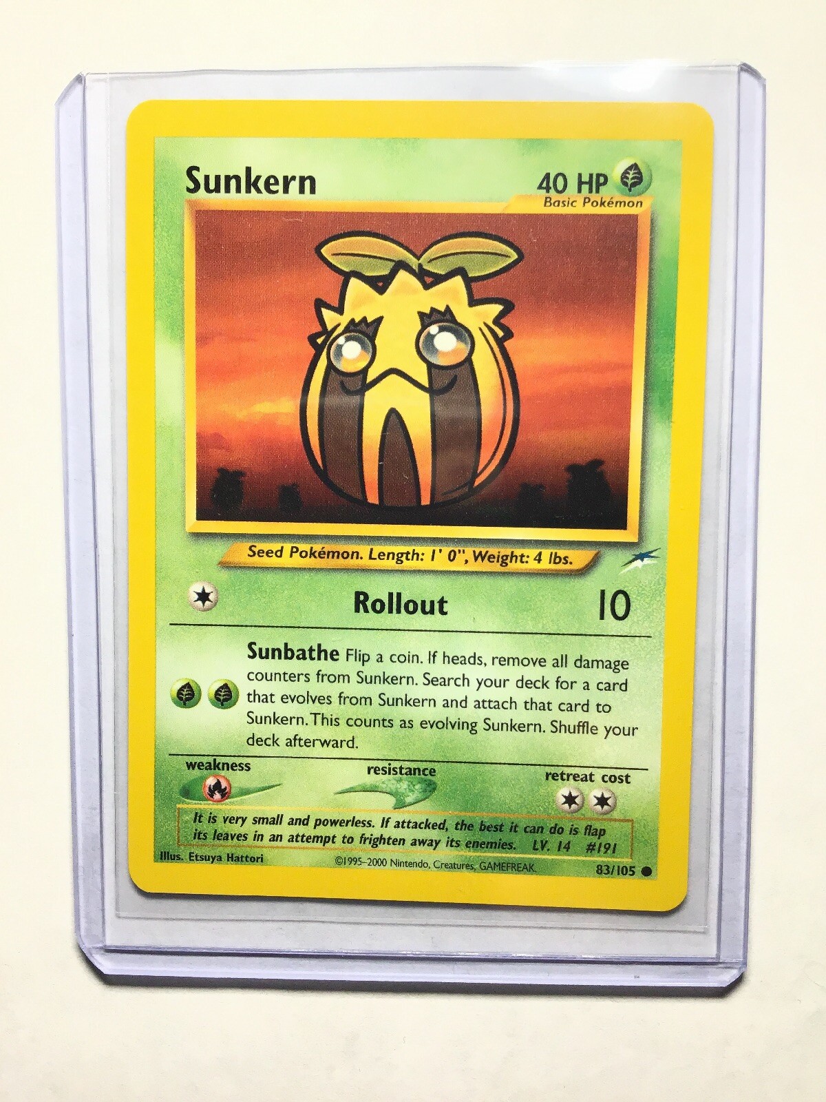 SUNKERN - 83/105 - Neo Destiny - Common - Pokemon Card - NM | eBay