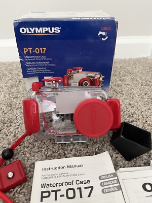 Olympus PT-017 Underwater Diving Camera Case for C-350 W/ Box Manuals ...