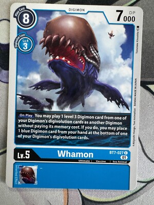 Whamon Nonfoil/Regular Digimon TCG GDB227 | eBay