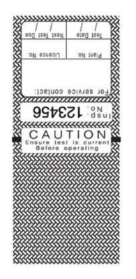 Promark SELF ADHESIVE TEST TAGS 100Pcs Yearly, Security Flap, Marker ...