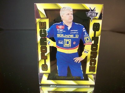 Insert Bobby Hamilton #55 Square D Press Pass Optima G-Force 2002 Card ...