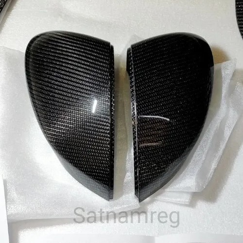 JAGUAR F-TYPE SILVER WEAVE carbon fiber Mirror covers. T2R25195 ...
