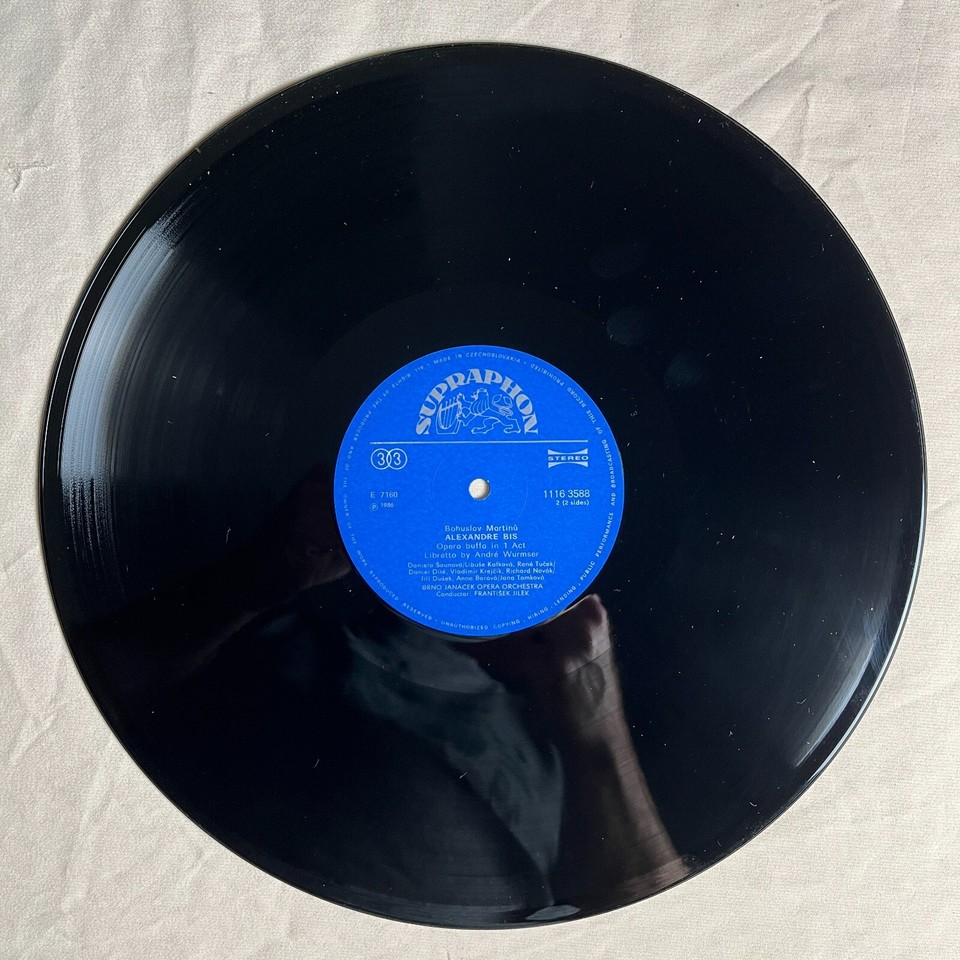 MARTINU Dvakrat Alexandr 1986 Import Vinyl LP Supraphon 1116 3588 - VG+ ...