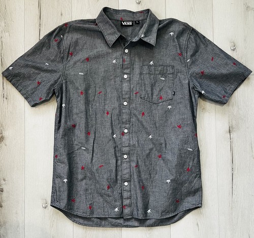 VANS Button Up Grey Hang Ten Men's XL Shirt | eBay