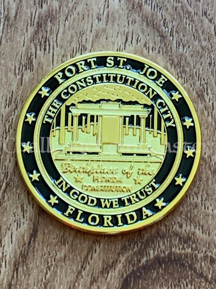 E83 Port ST Joe Police Department Florida State Challenge Coin | eBay