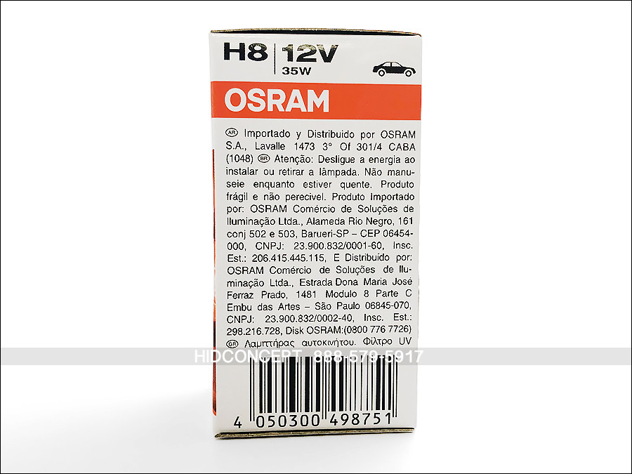 Osram H8 Original Line OEM Halogen Fog Headlight Bulbs | 64212 | Pack ...