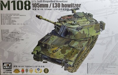 1/35 US M108 Self Propelled Howitzer Model Kit by AFV Club | eBay