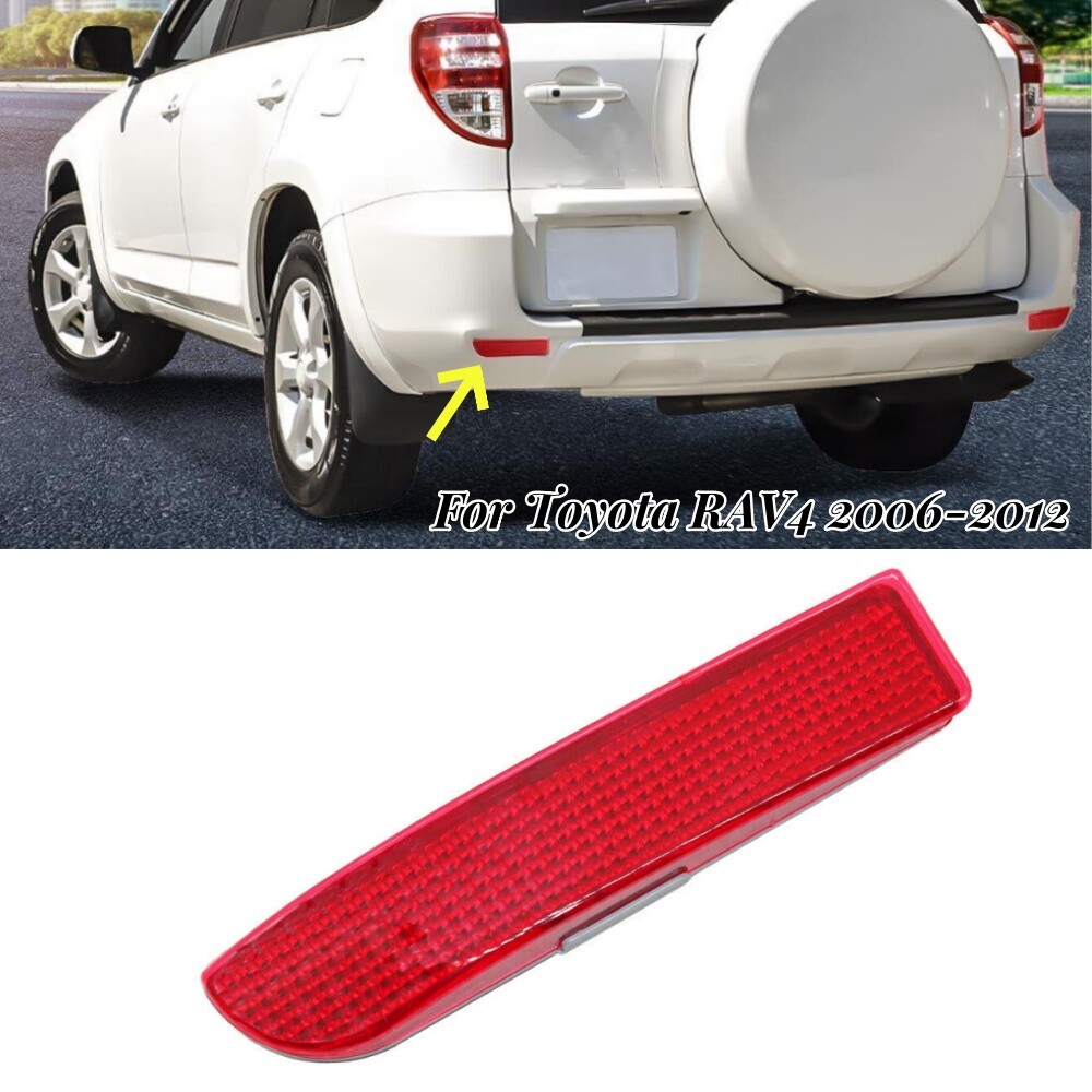 Left Driver Side Rear Bumper Red Reflector Light For Toyota RAV4 2006 ...