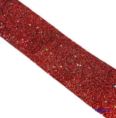 Red Glitter Ribbon 3" Chunky Sparkle Ribbon 3 inch cheer ribbon red ...