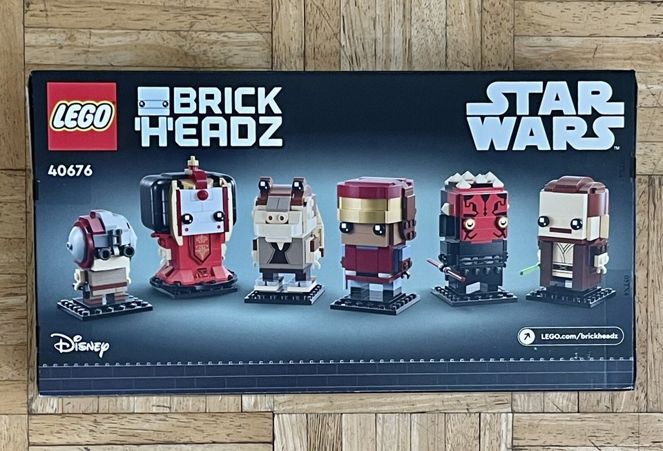 Lego 40676 Star Wars The Phantom Menace Brickheadz-Brand New-Fast Ship ...