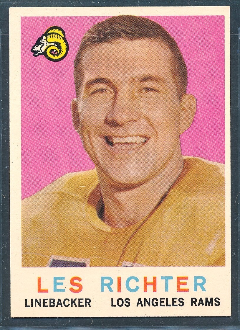 1959 Topps Football #84: LES RICHTER Los Angeles Rams HOF ~ VG-EX ...