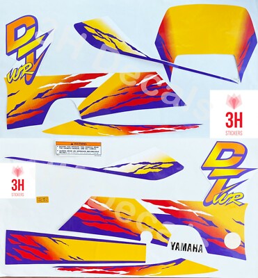 Custom made Yamaha DT WR 200 Decal Sticker Full Set | eBay