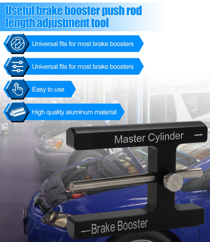 Master Cylinder Push Rod Length Gauge Brake Booster Push Rod Pin ...