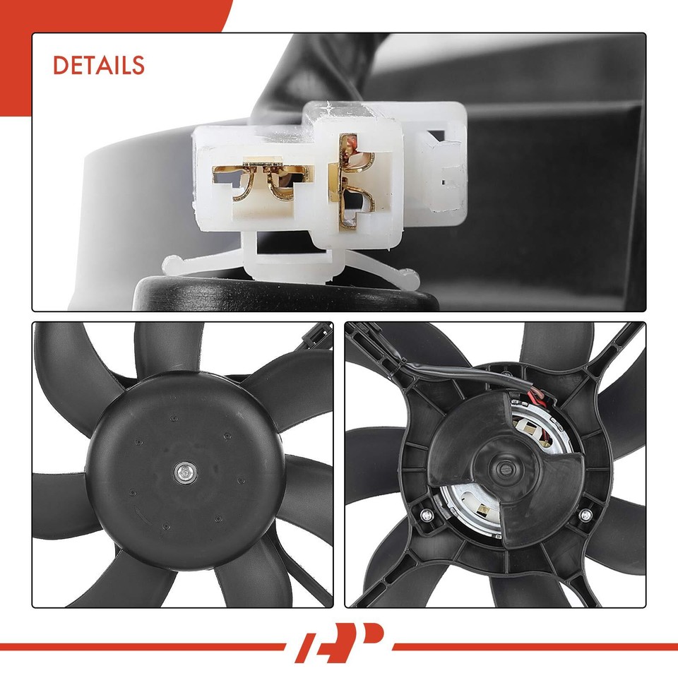 A-Premium Cooling Fan Assembly with Shroud for Chevy Spark 12-15 Spark ...