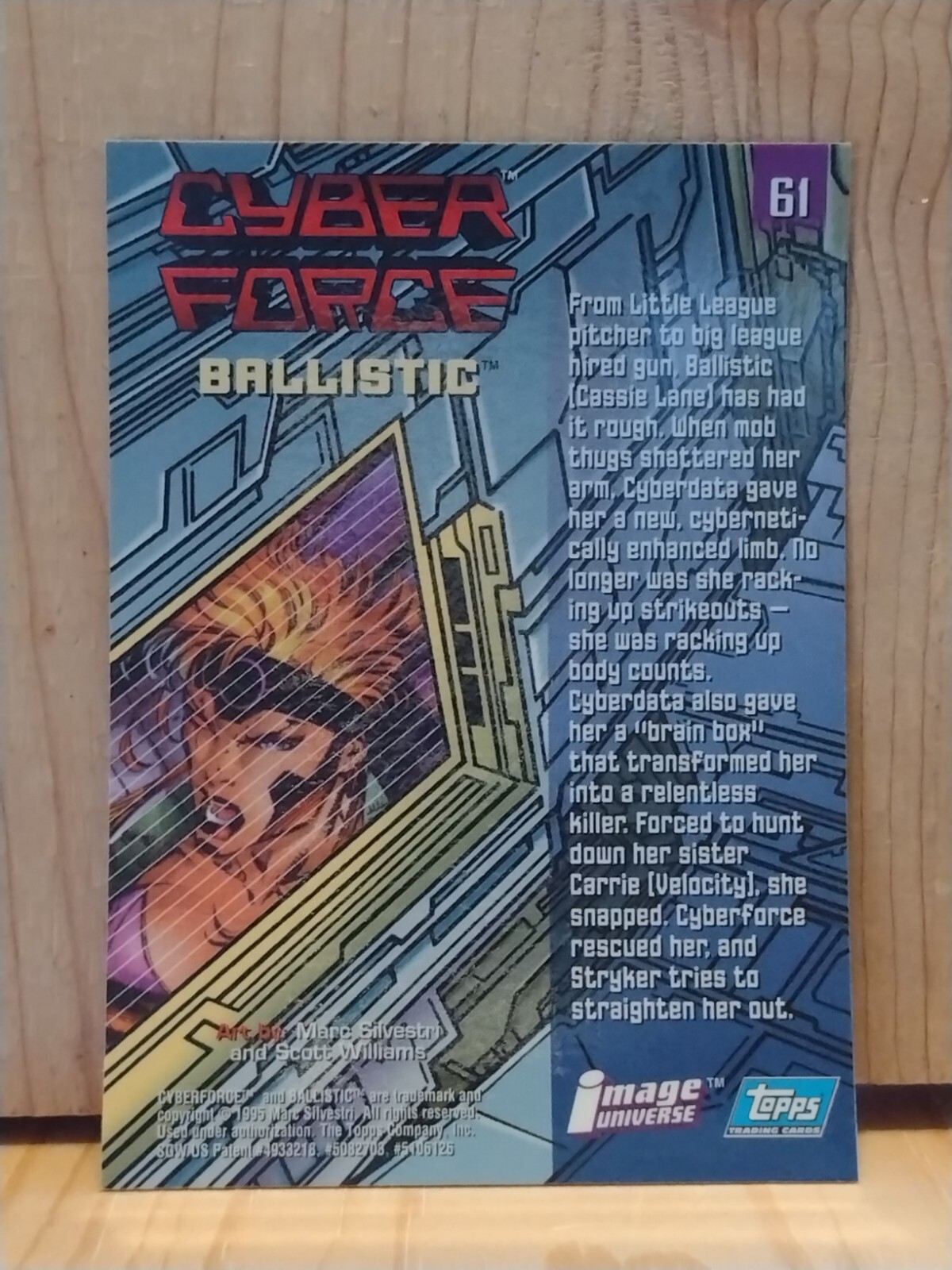 1995 TOPPS: IMAGE UNIVERSE: #61 CYBER FORCE: BALLISTIC. CHROMIUM B90 | eBay