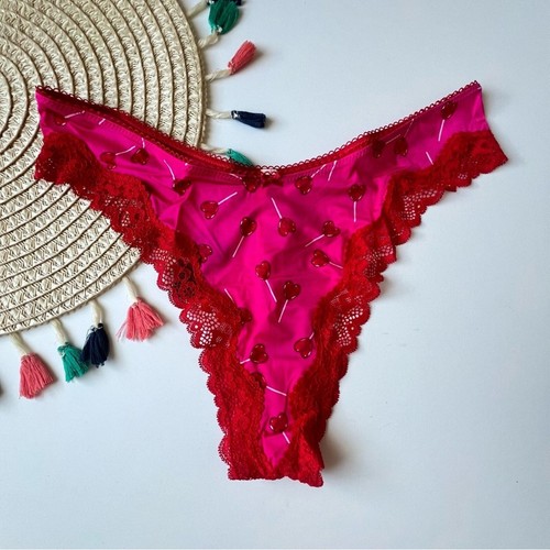 Victoria's Secret Tease Fun & Flirty High-Leg Scoop Thong Panty Pink ...