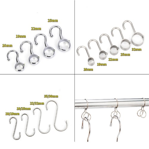 Stainless Steel/Alloy Kitchen Bathroom Round Tube Hook /S Hooks ...