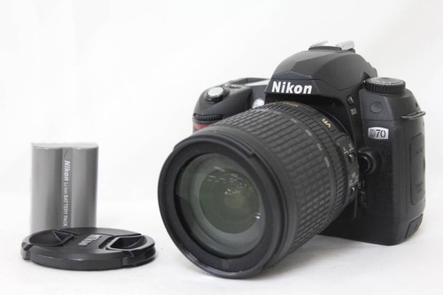 Nikon D70 DSLR Camera Kit 18-105mm Lens, AF-S Nikkor, Used with Battery ...