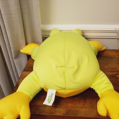 Rainforest Cafe Tree Frog plush stuffed Microbeads Green Yellow 18 ...