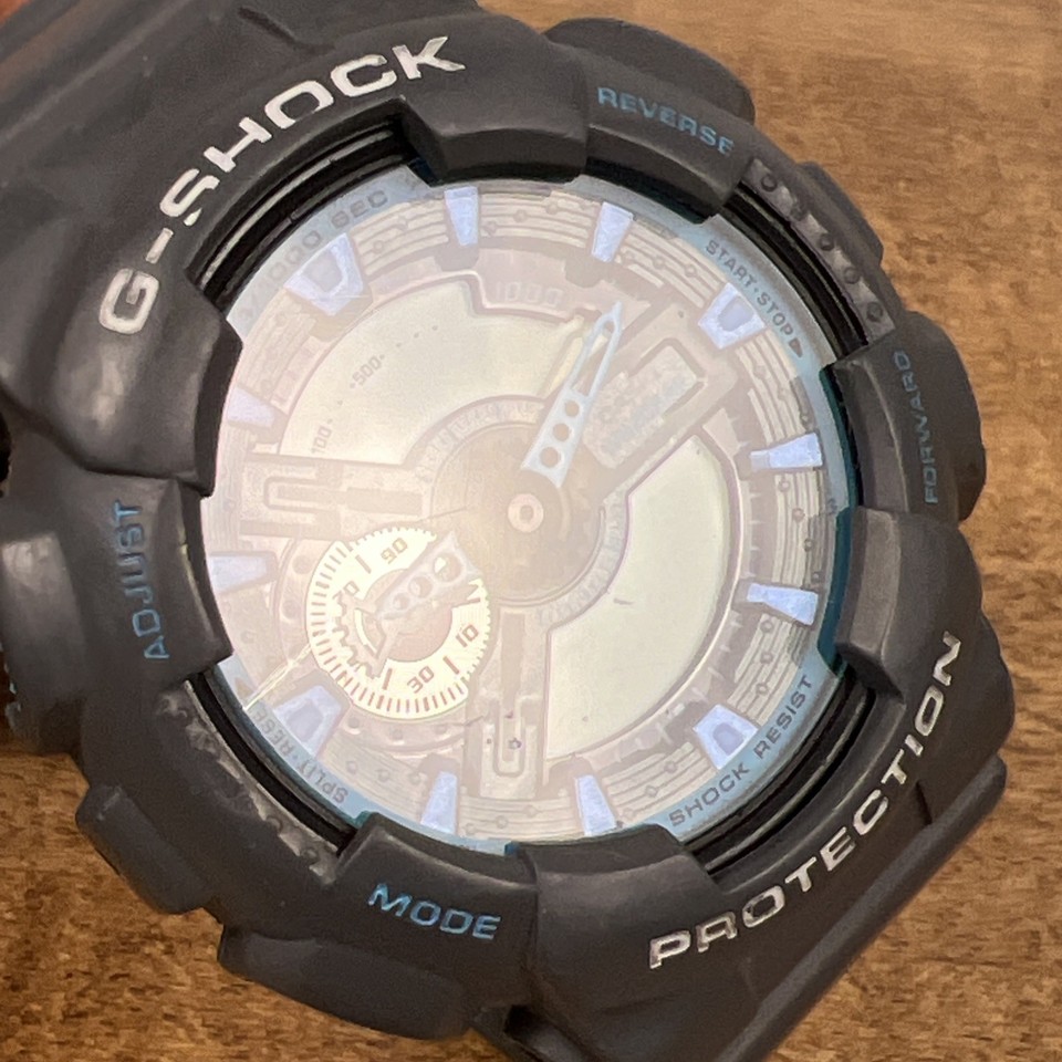 Casio G-Shock Men 5146 GA-110TS Matte Gray Quartz Analog Digital Watch ...