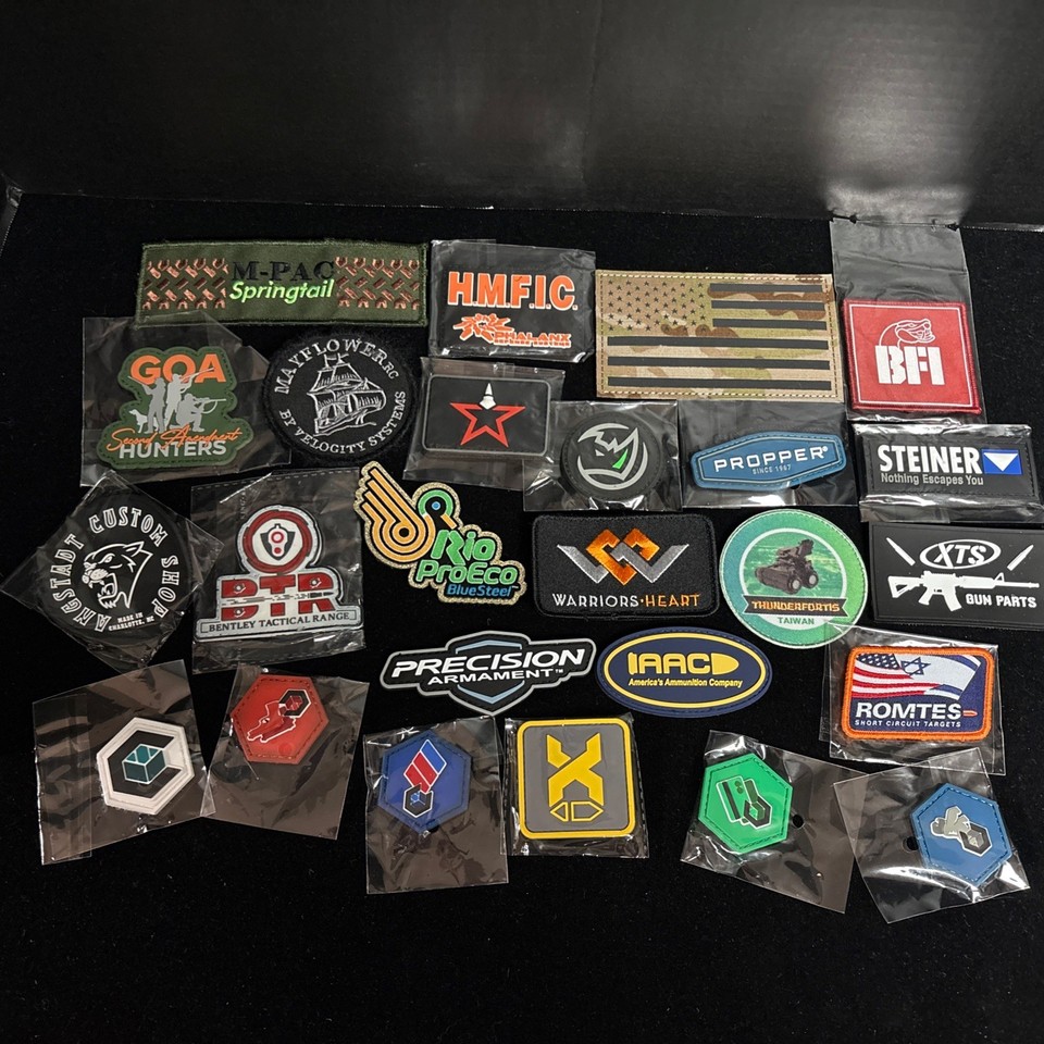 Huge 2024 2025 Lot Of 25 SHOT SHOW Patches Military Firearm Gun Weapons ...