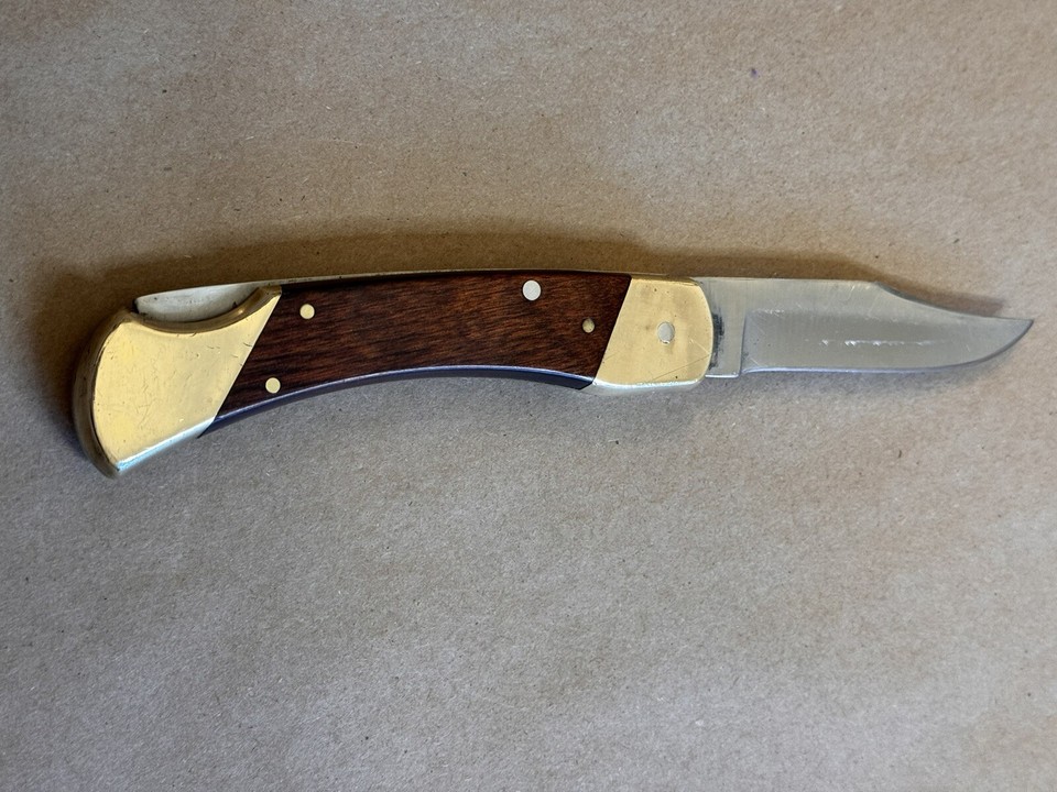 Vintage Schrade + LB7 Folding Lockback Knife w Leather Sheath | eBay