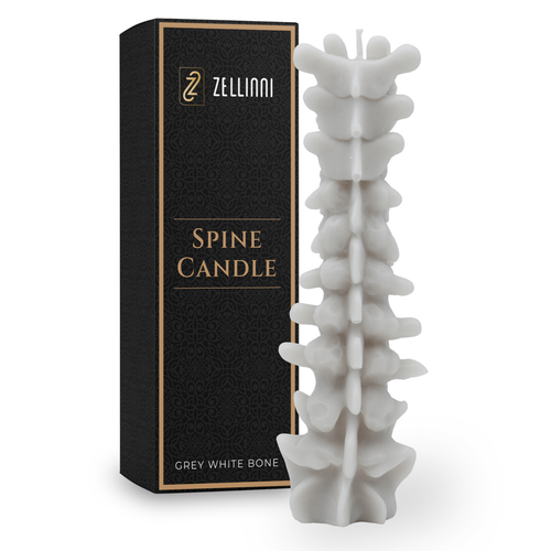 Zellinni Spine Candle - Spinal Cord Bone Decor for Bedroom Goth Candle ...
