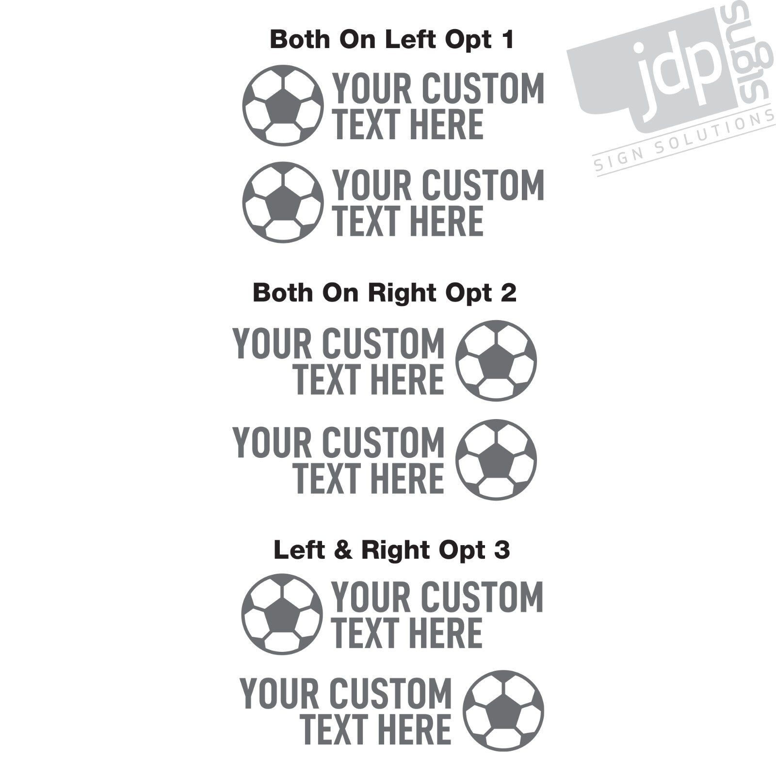 x2 PERSONALISED FOOTBALL ICON BIKE FRAME NAME STICKERS VINYL DECAL ...