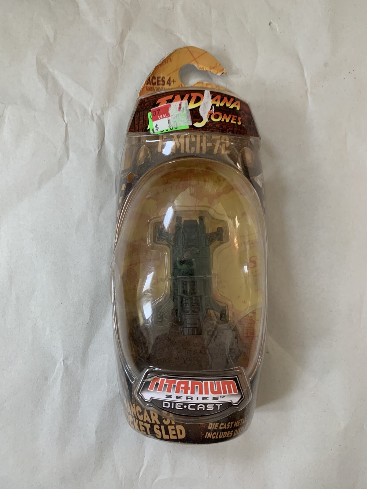 Indiana Jones Titanium Series Die Cast: E-MCH-72 Hangar 51 Rocket Sled ...