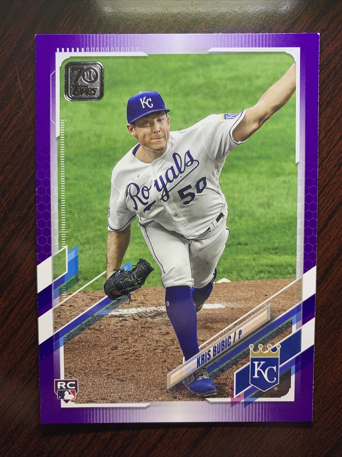 2021 Topps Series 1 Kris Bubic Purple Parallel Meijer RC Rookie Royals ...