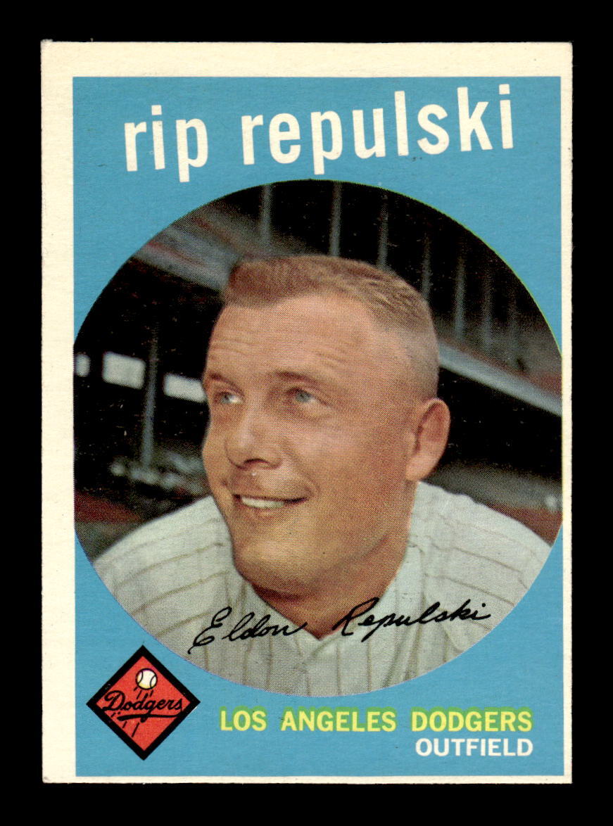 1959 Topps Baseball #195 Rip Repulski EX MINT Los Angeles Dodgers | eBay