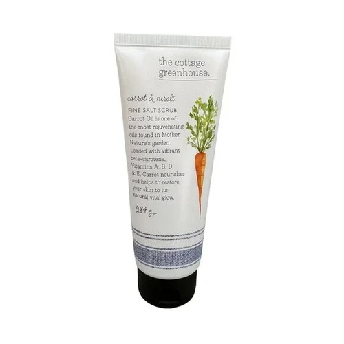 The Cottage Greenhouse Body Scrub Carrot & Neroli Fine Salt Scrub 10 oz ...