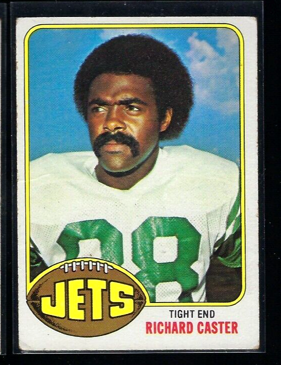 1976 Topps Football #244 - Richard Caster - New York Jets | eBay