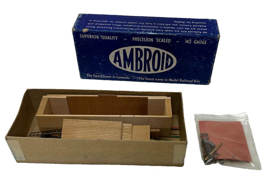 Vintage Ambroid Model Train Kits - Collector's Set of 4 HO Scale Cars ...