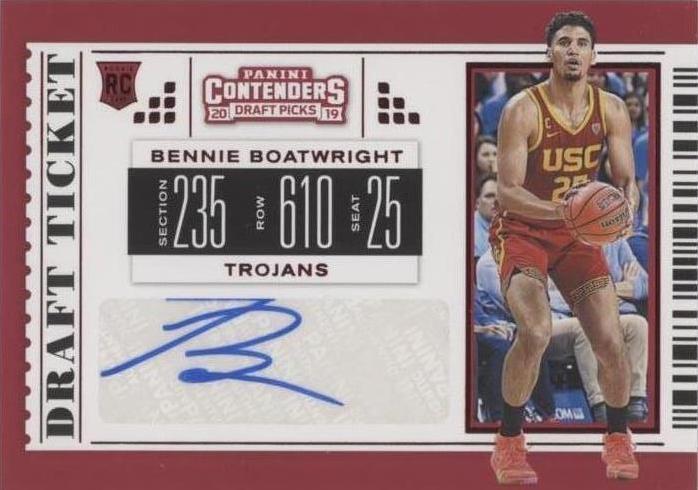 2019-20 Panini Contenders Draft Picks - College Ticket Bennie ...